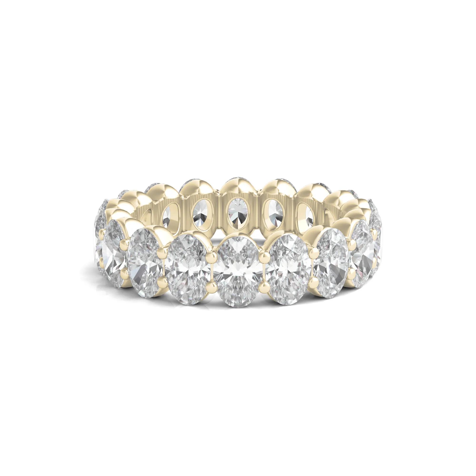 Oval-Cut Diamond Eternity Band in 14k Gold (7 ct. tw.)