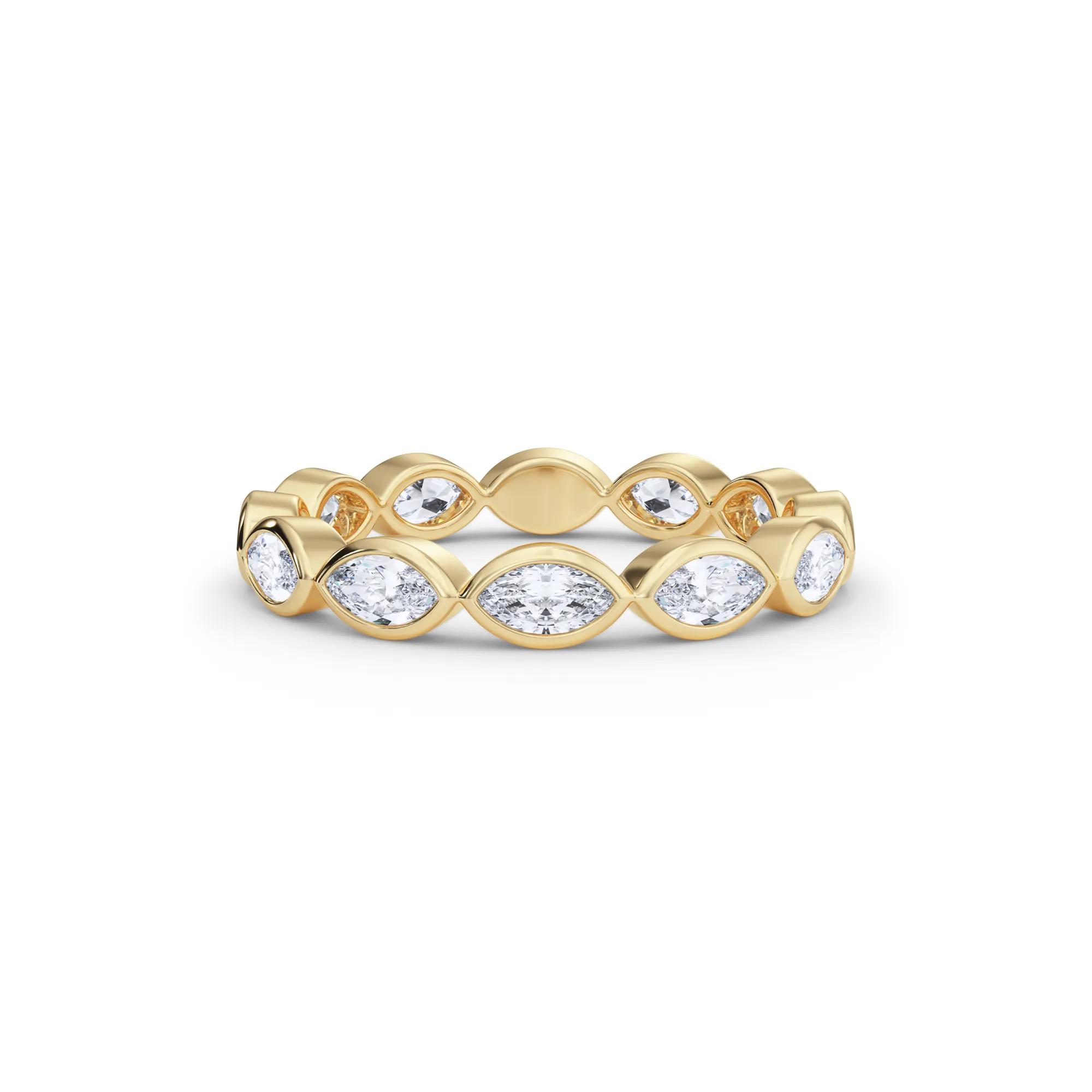 Helzberg Signature Bezel-Set Diamond Oval True Eternity Band