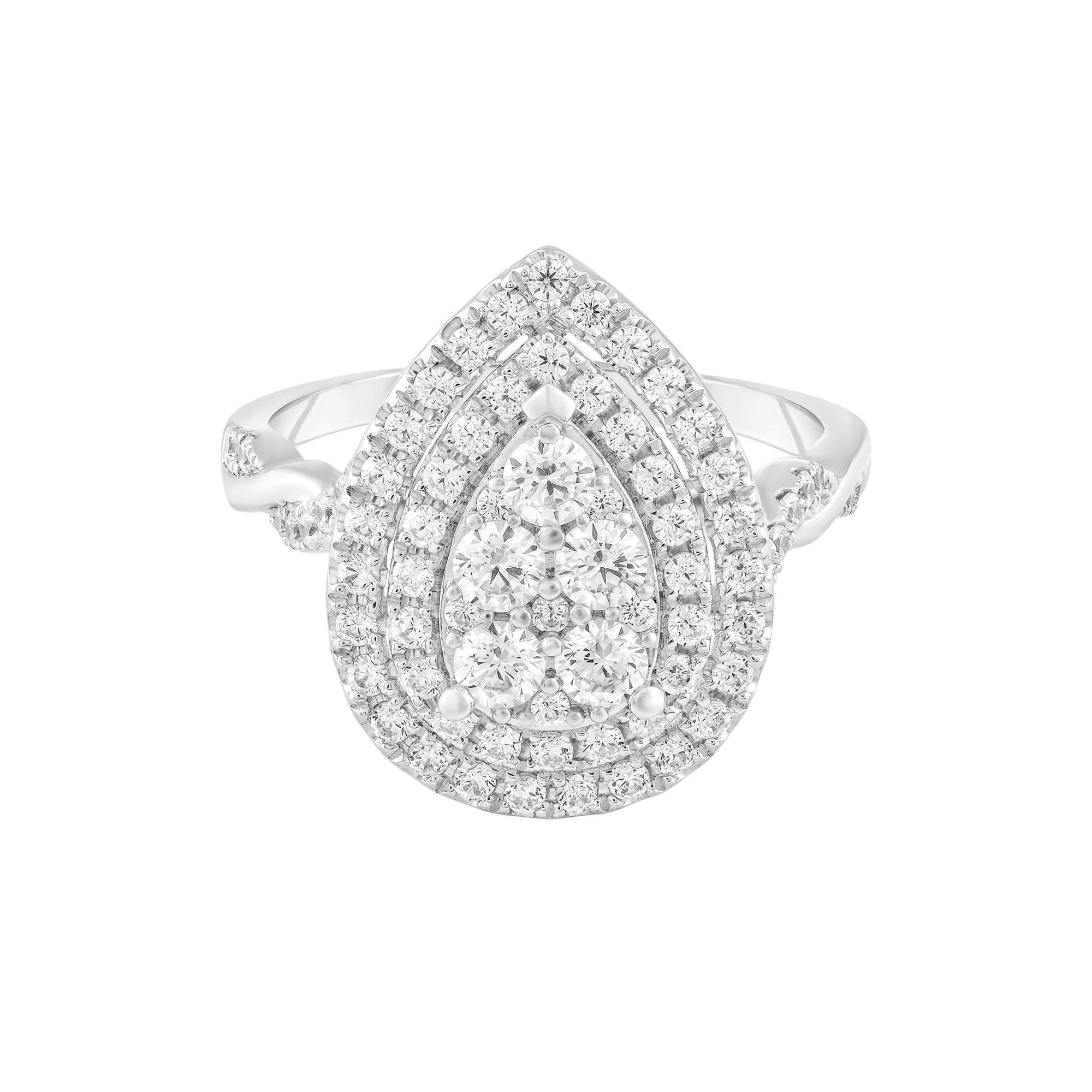 Composite Diamond Engagement Ring in 10K White Gold (1 ct. tw.)
