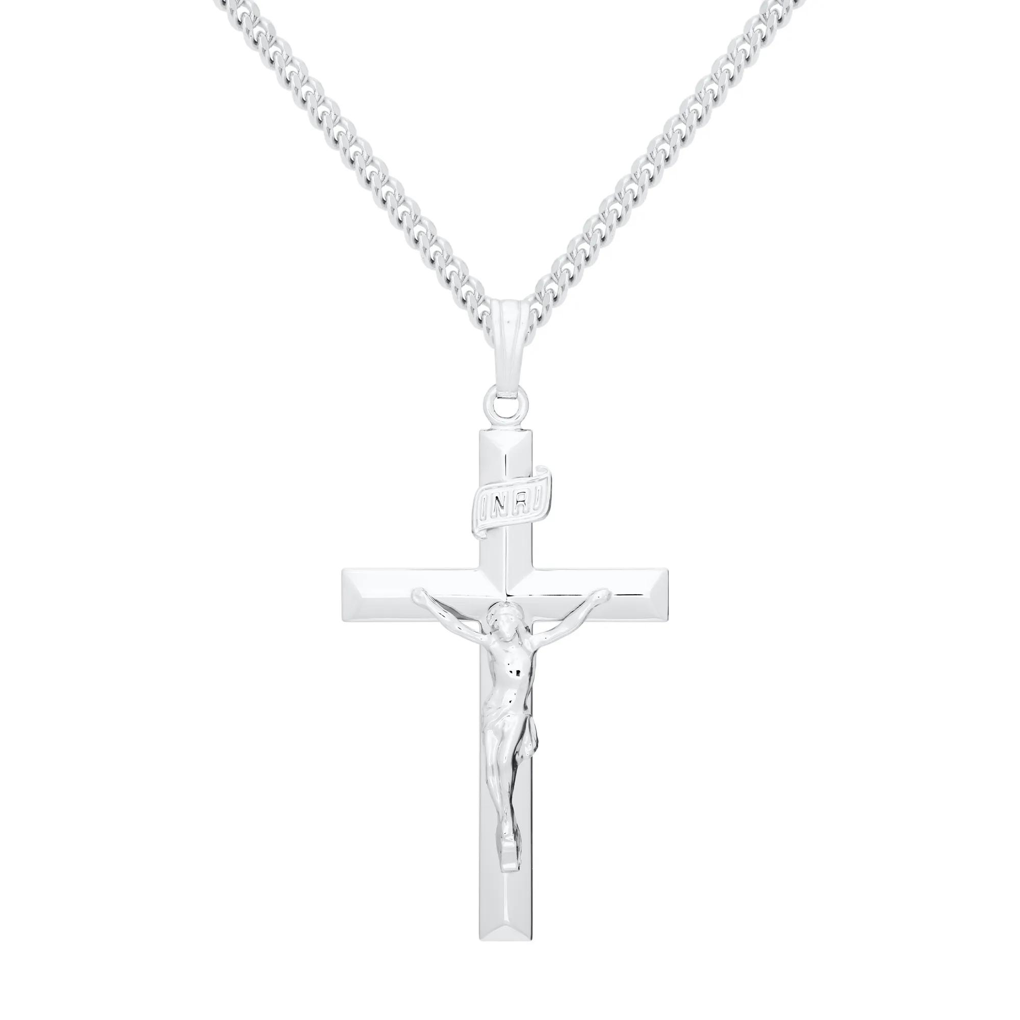 Crucifix Pendant in Sterling Silver