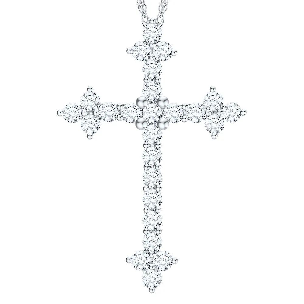 1/4 ct. tw. Diamond Cross Pendant in 10K Gold | Helzberg