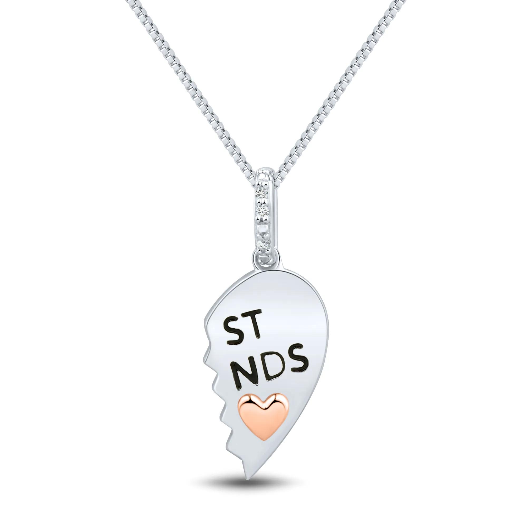 Discover the perfect symbol of love with our half-heart pendant ...