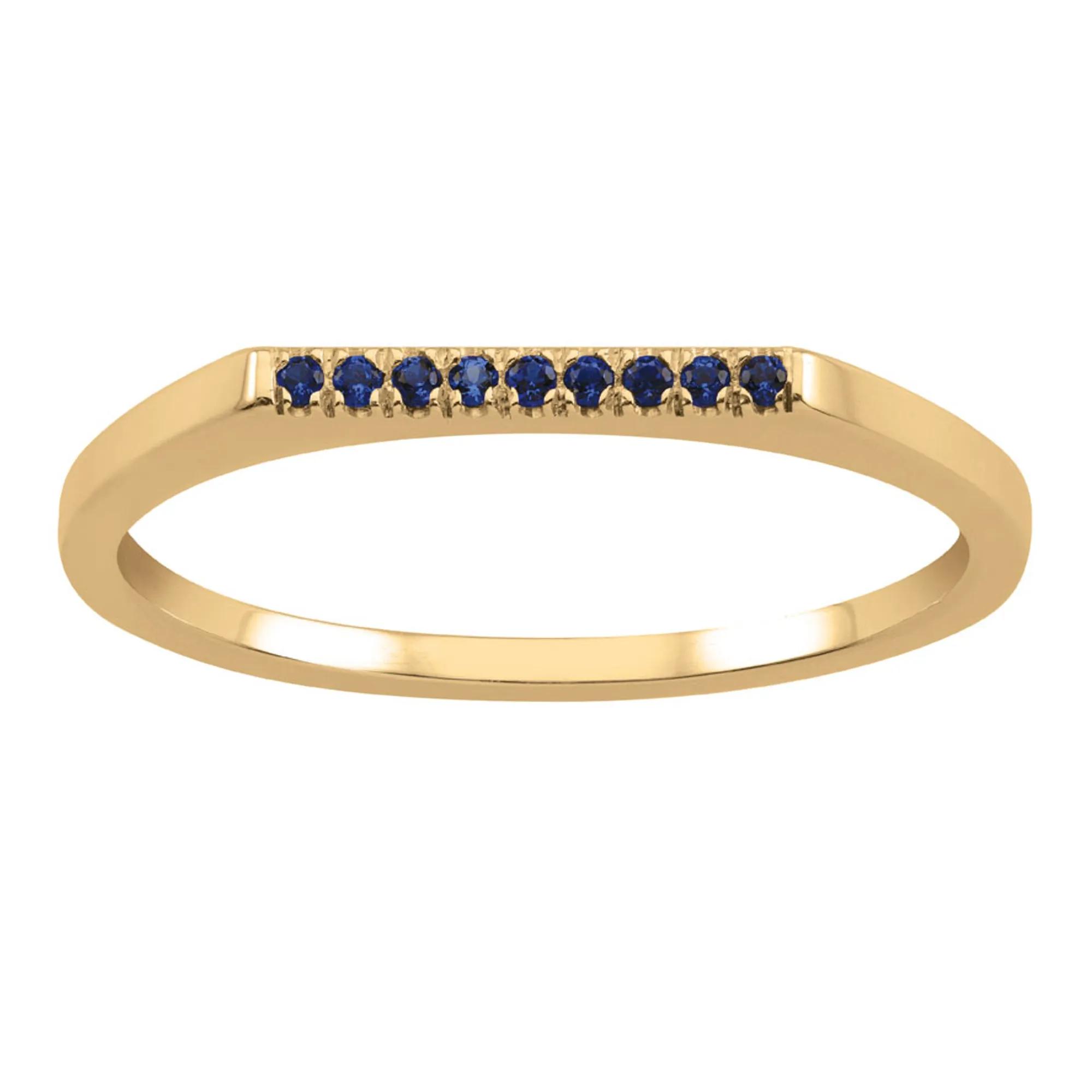 Personalized Gemstone Bar Ring