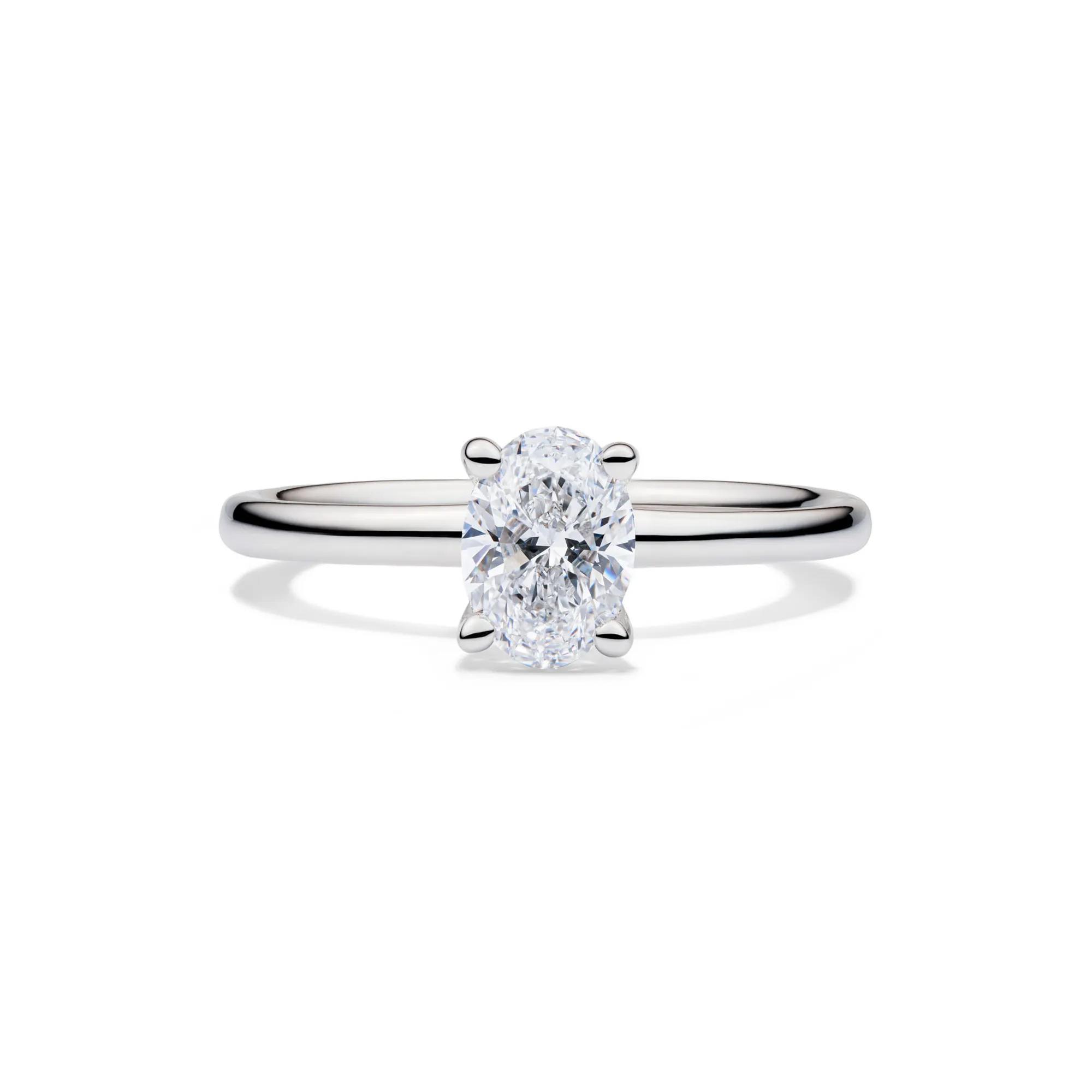 Helzberg Lab Grown Diamonds Lab Grown Diamond Oval Solitaire (3/4 ct.)