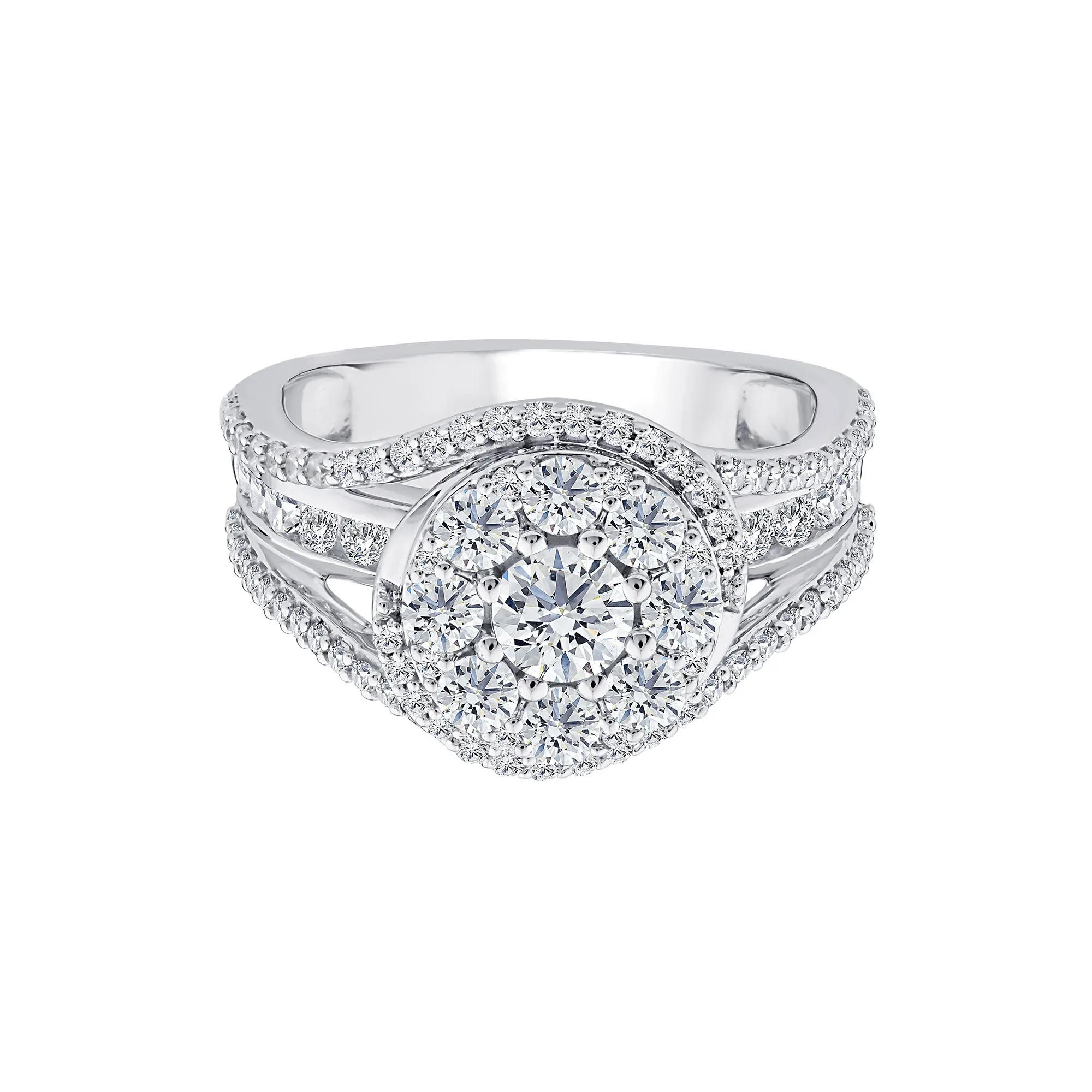 Diamond Composite Engagement Ring in 10K Gold