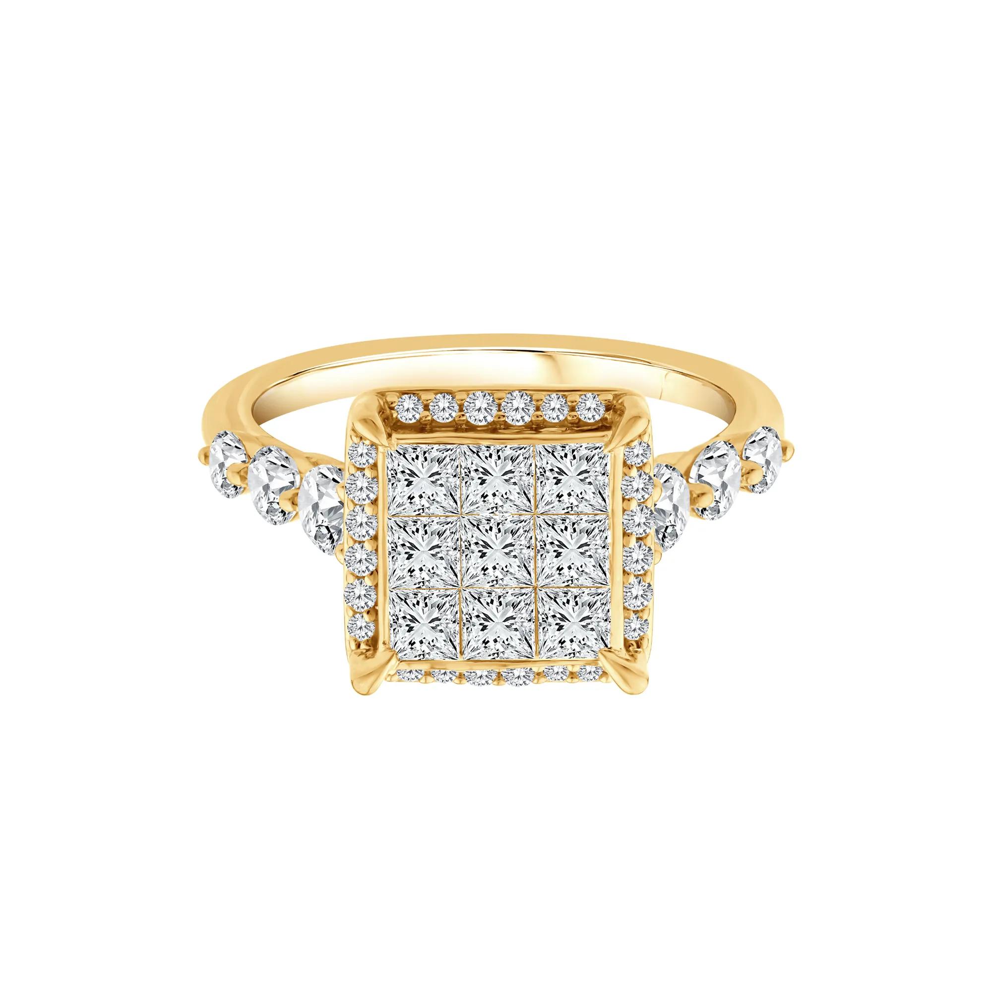 Diamond Composite Engagement Ring in 10K Yellow Gold (1 1/2 ct. tw.)