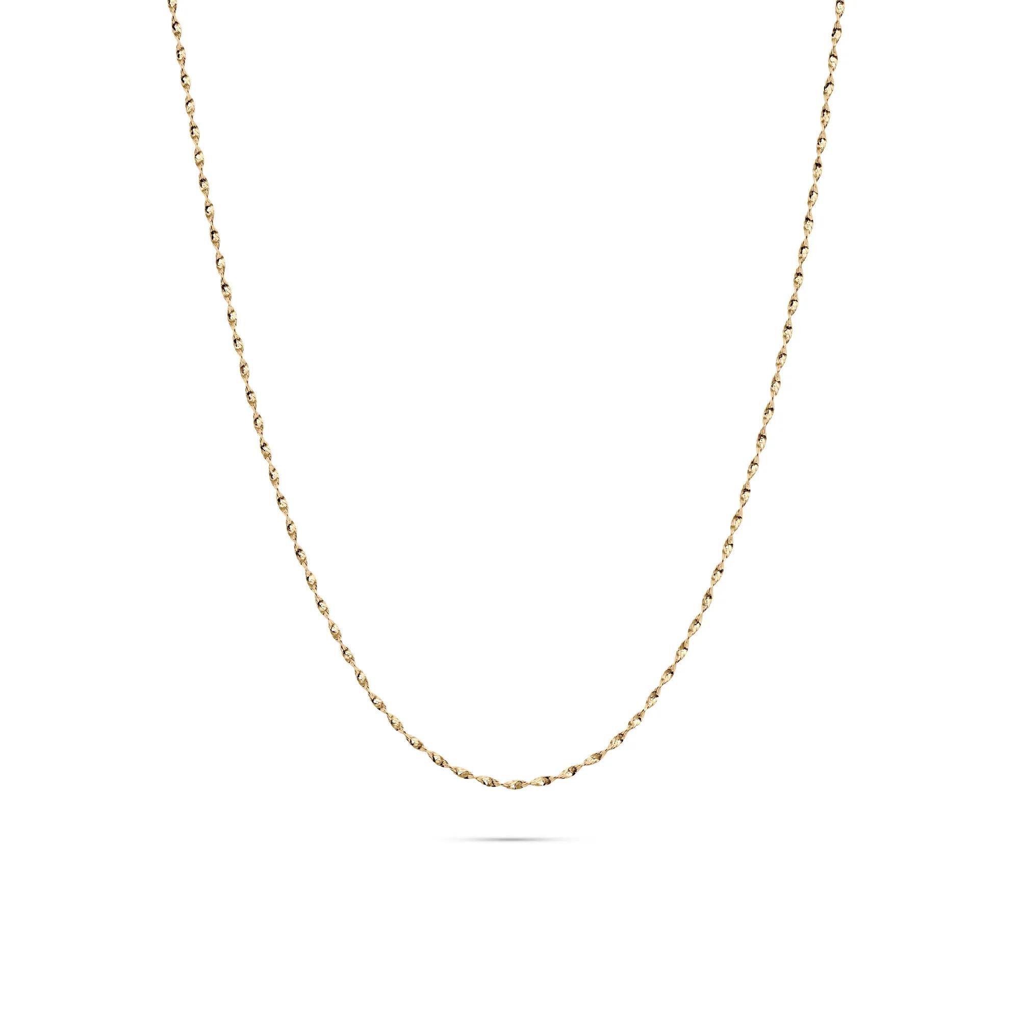 Diamond-Cut Twist Chain in 14K Yellow Gold