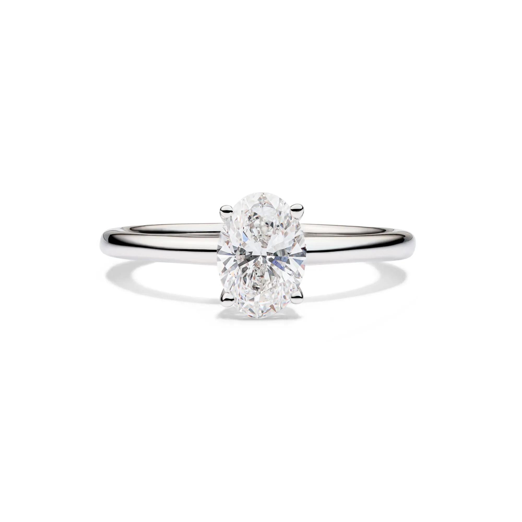 Helzberg Lab Grown Diamonds Lab Grown Diamond Solitaire Oval (1 ct.)