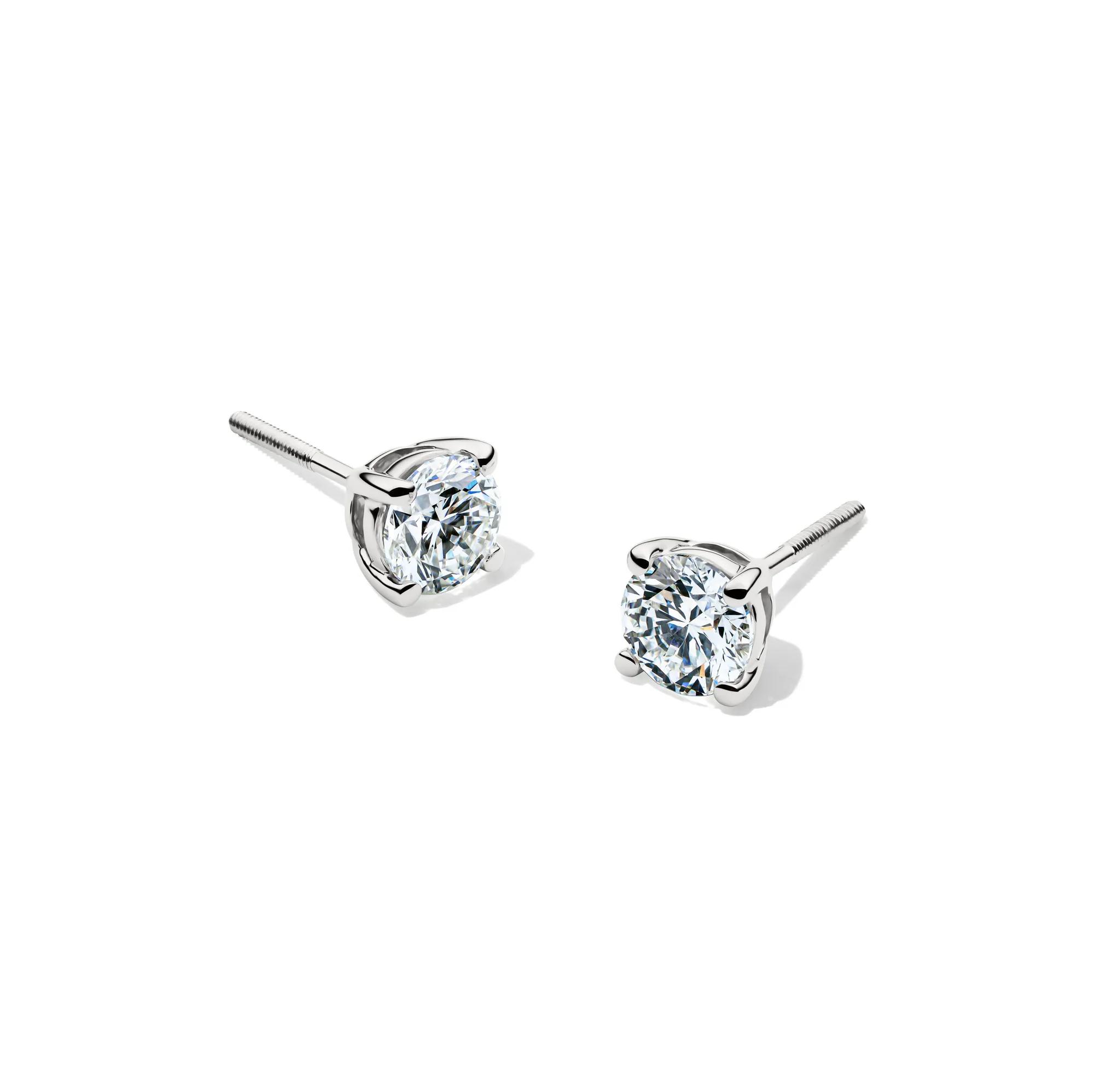 Lab Grown Diamond Stud Earrings in Platinum