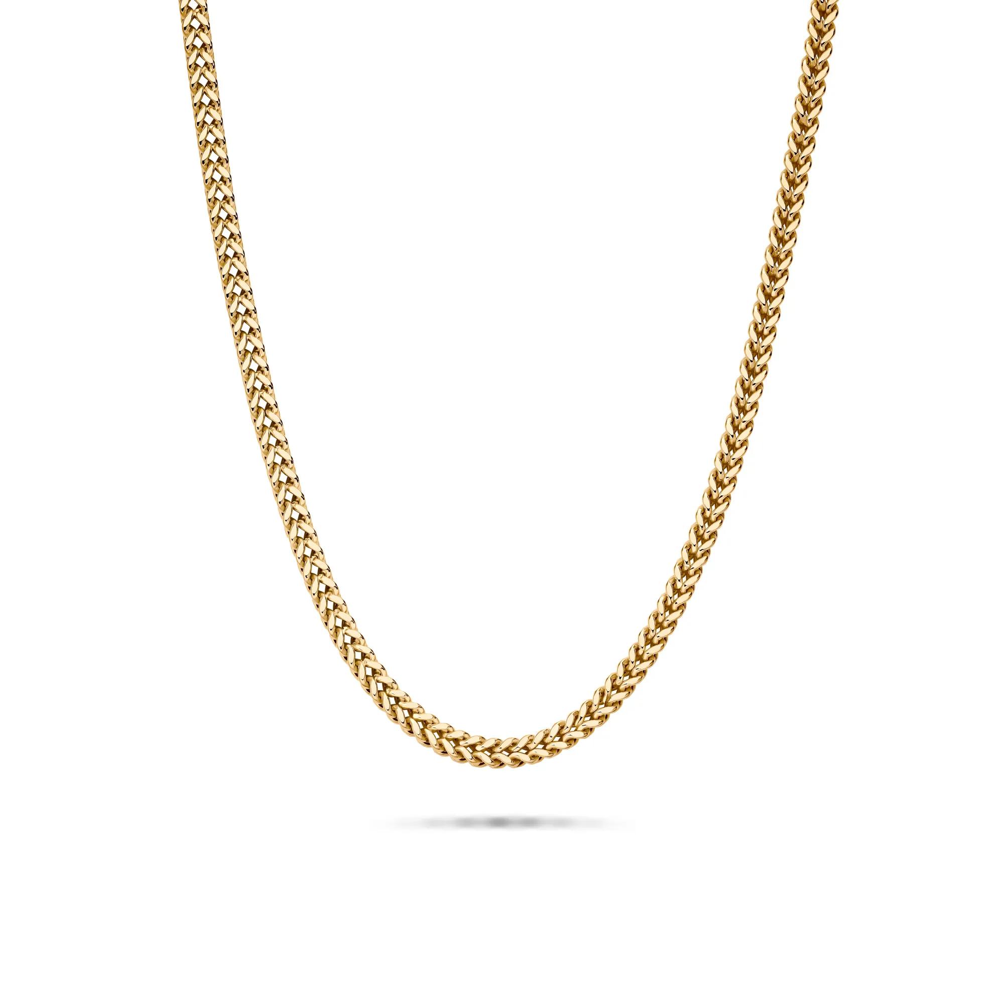 Square Franco Link Chain in 14K Gold, 3MM