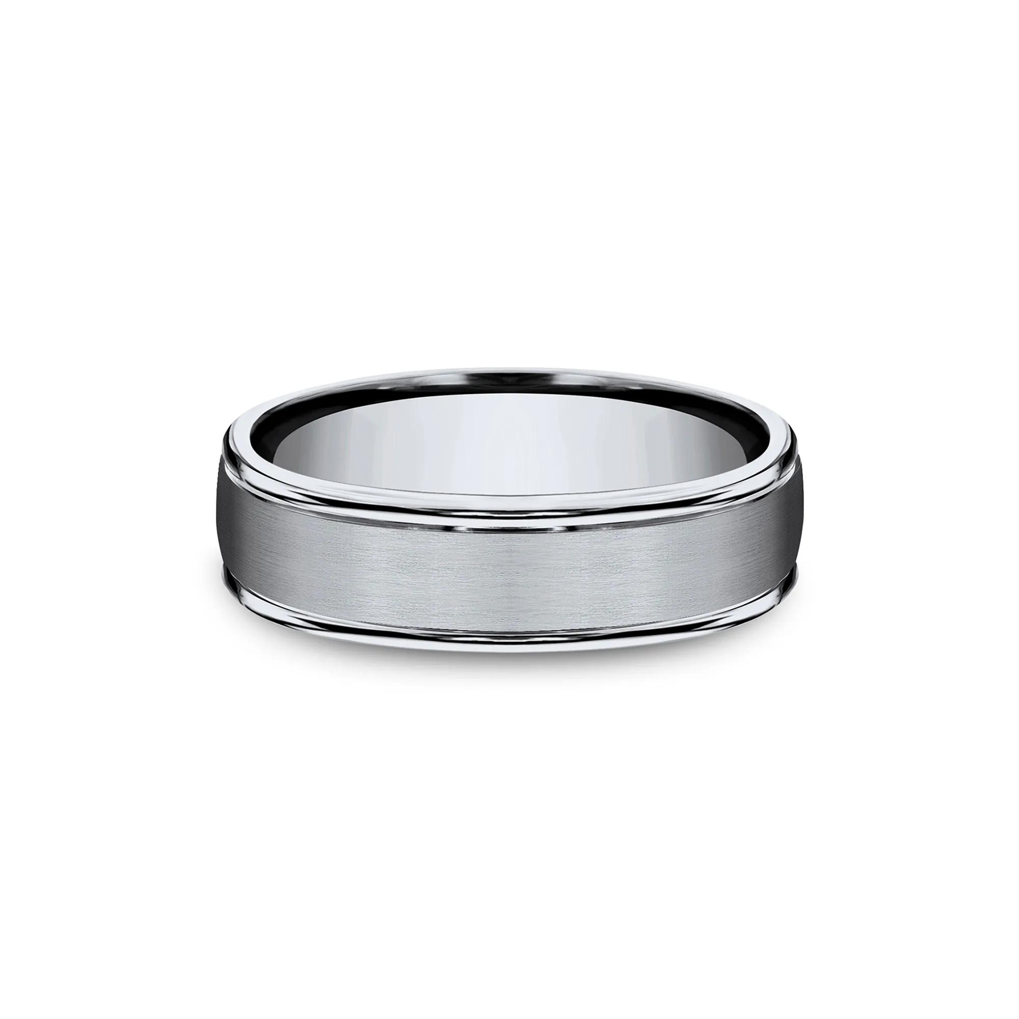 Men's Satin Finish Band in Titanium, 6MM | Helzberg