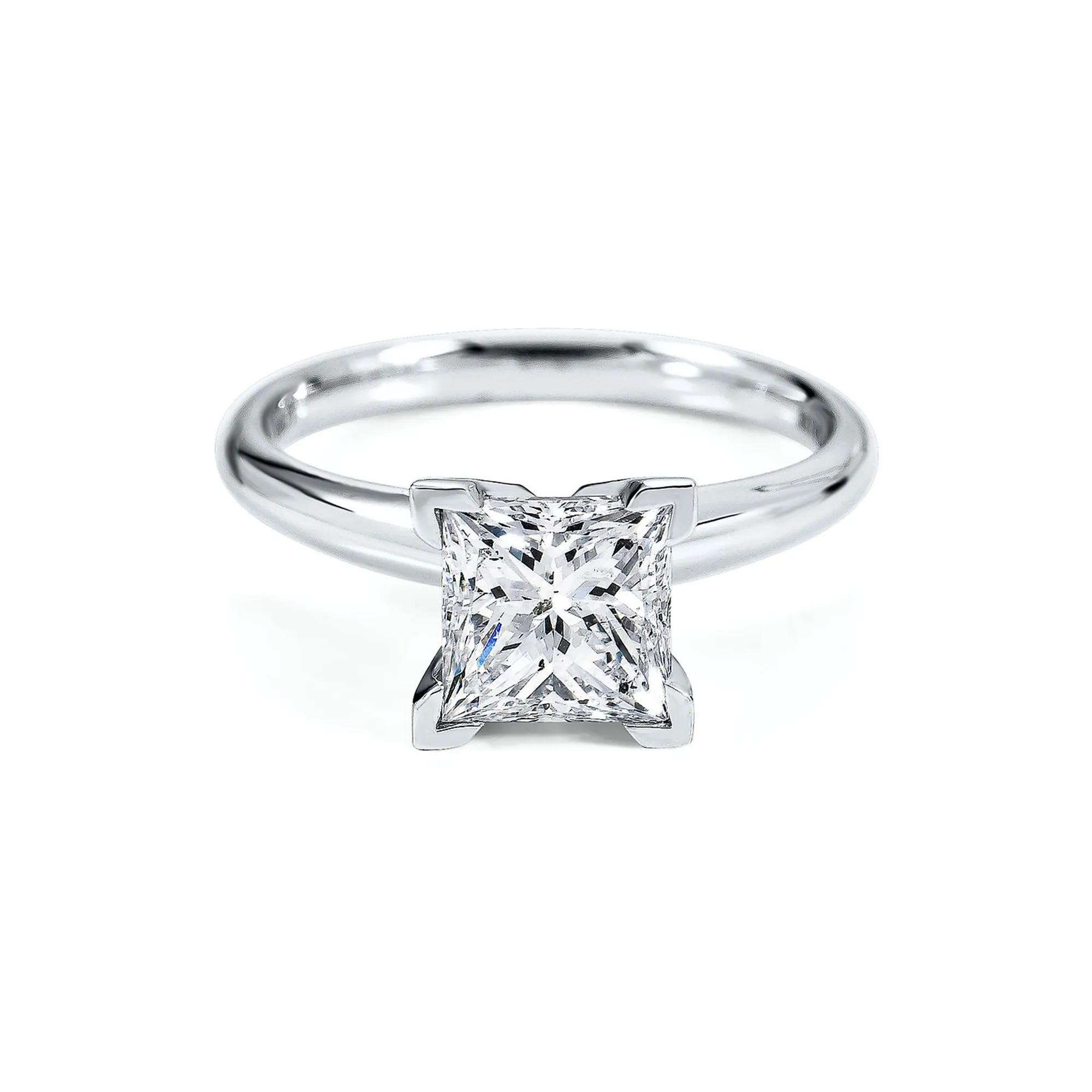 2 ct. tw. Prima Diamond Solitaire Engagement Ring in 14K White Gold ...