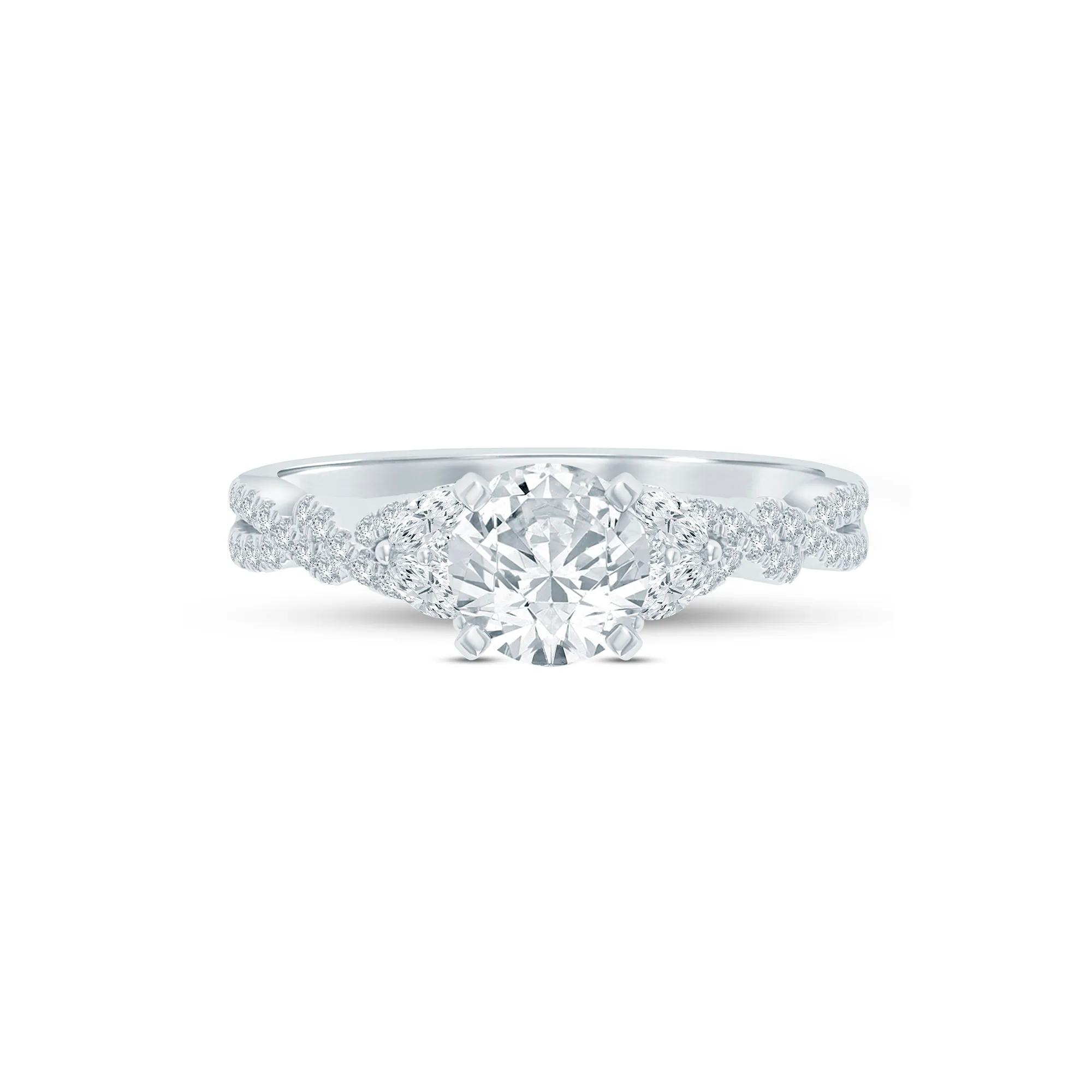Helzberg Signature Semi-Mount Engagement Ring in 14K Gold