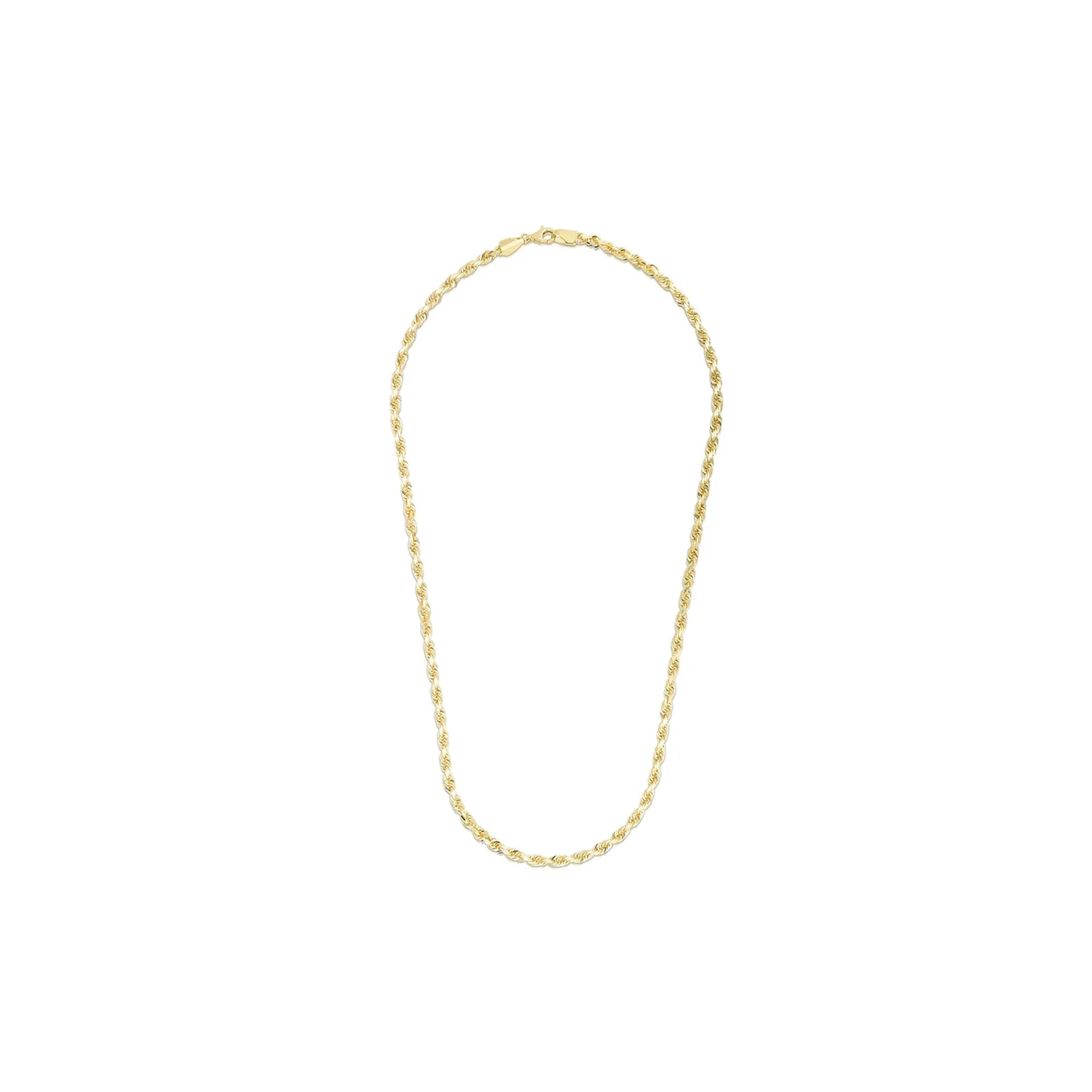 Diamond Cut Rope Chain in 14K Yellow Gold, 22
