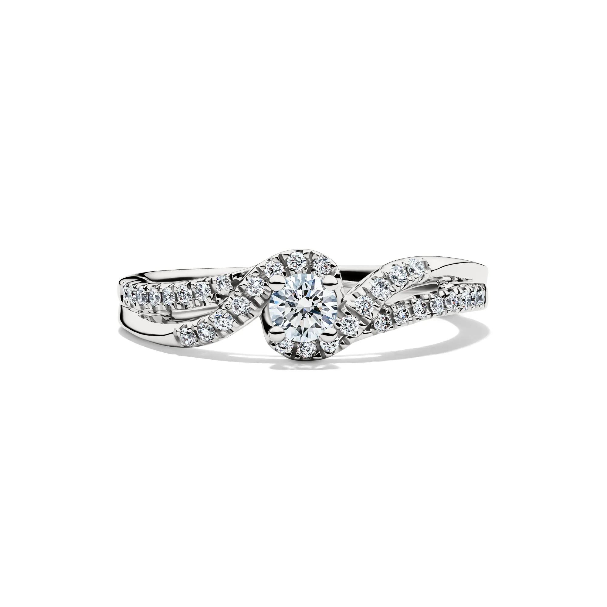 Lab Grown Diamond Promise Ring in Sterling Silver (3/8 ct. tw.)
