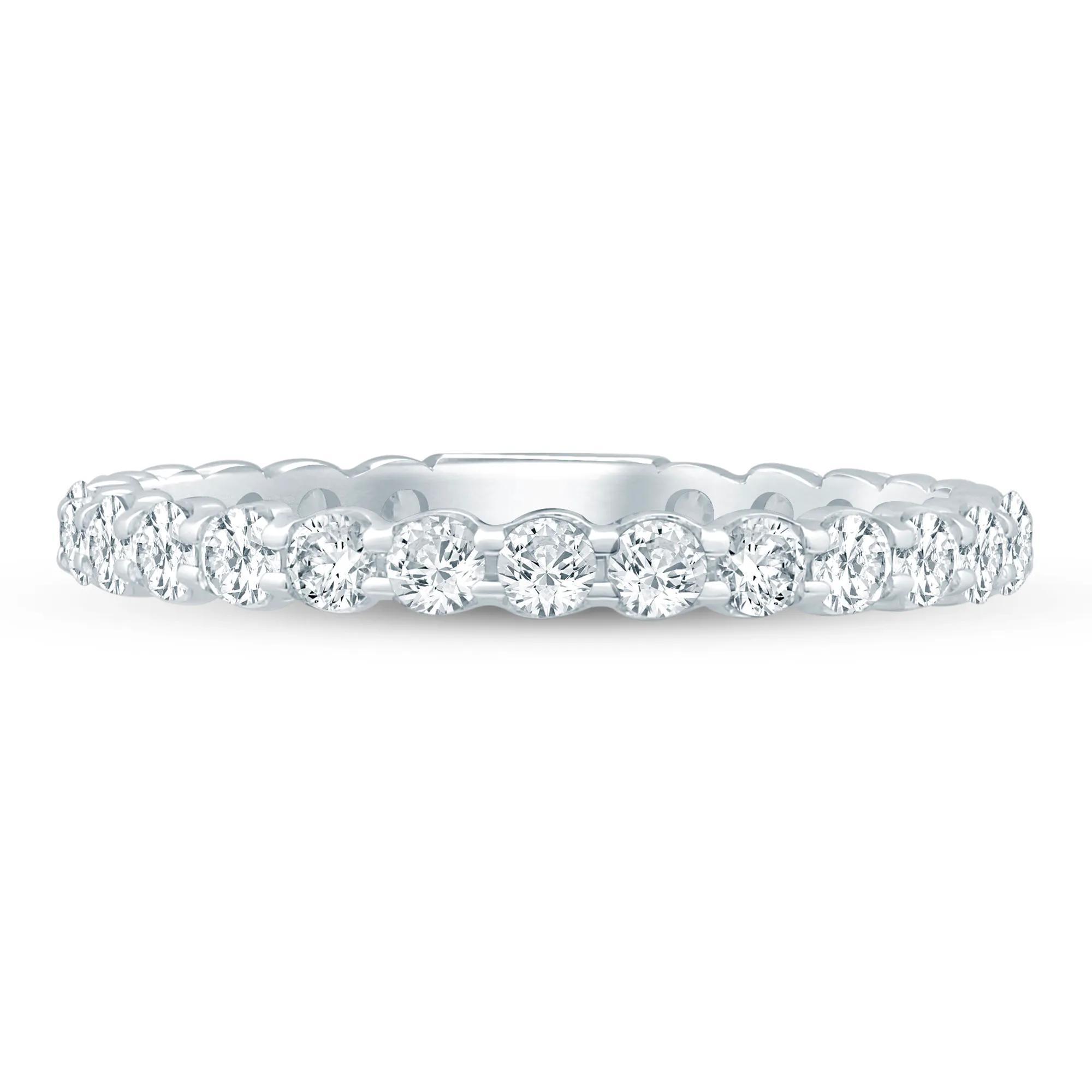 Helzberg Lab Grown Diamonds Round-Cut Sizeable Diamond Eternity Band in ...