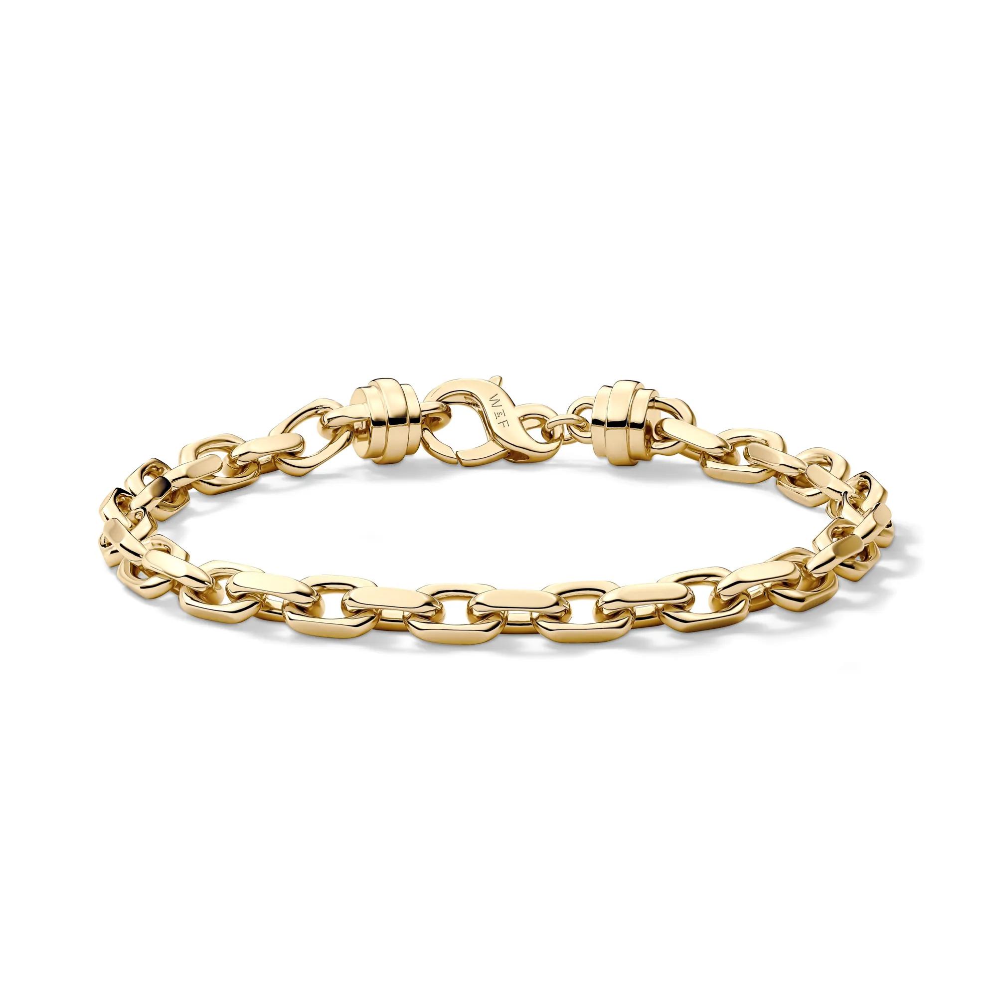 Wilkes & Forge Men's Anchor-Link Bracelet in Vermeil