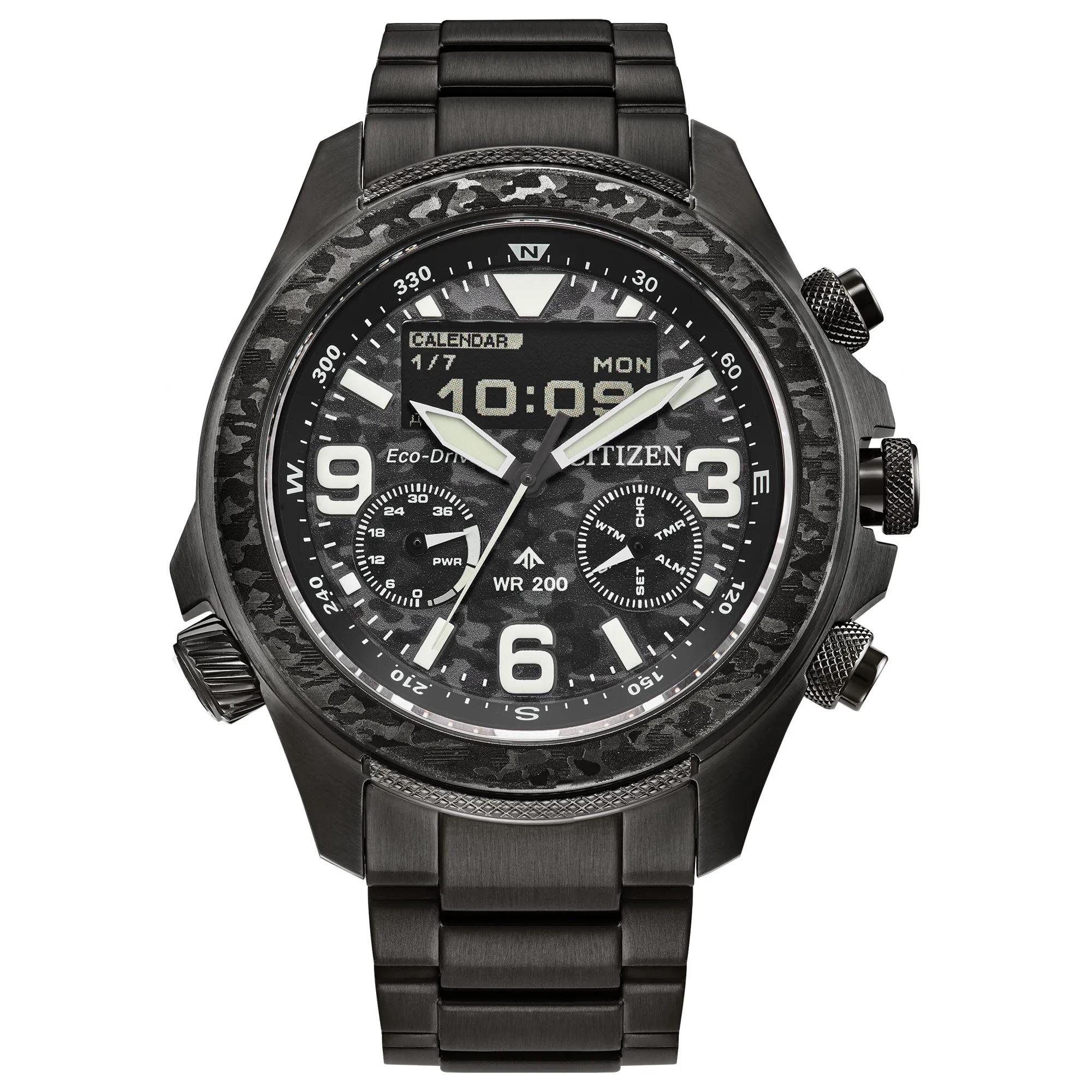 Citizen® Men's Promaster Land Watch in Black and Camo Stainless Steel, 44MM