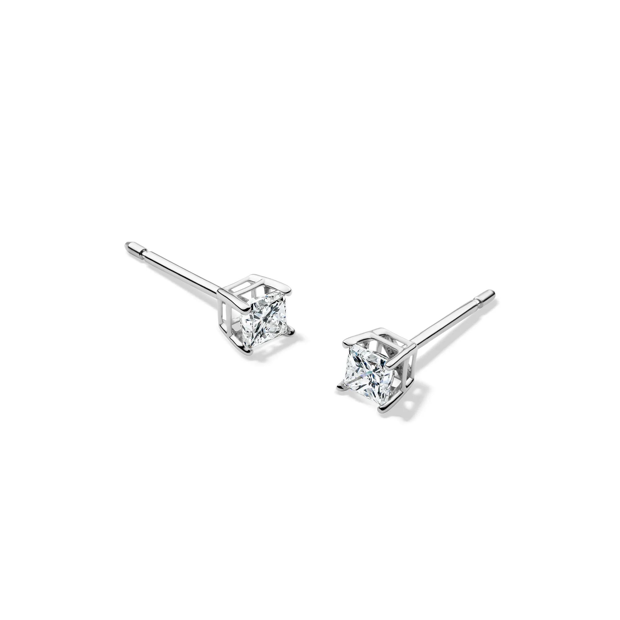 Prima Diamond Princess Solitaire Stud Earrings (1/3 ct. tw.)
