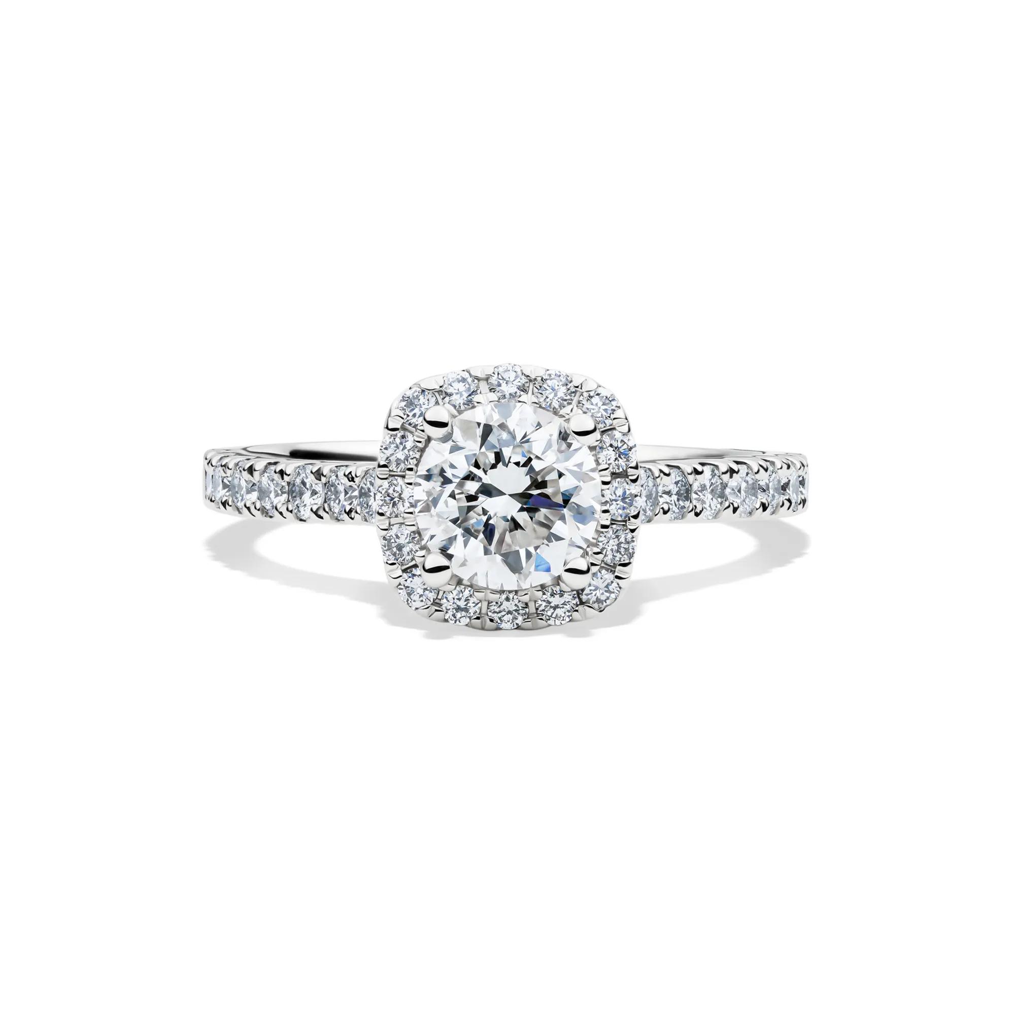 Helzberg Signature Halo Engagement Ring