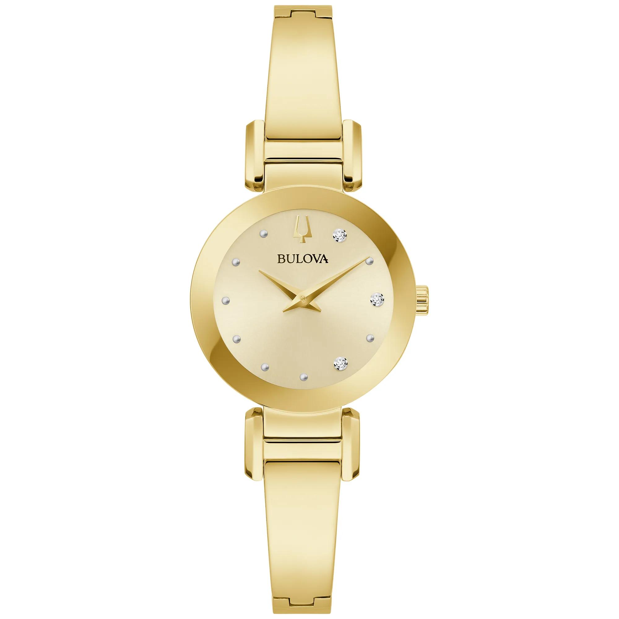 Bulova® Ladies' Modern Watch in Gold-Toned Stainless Steel