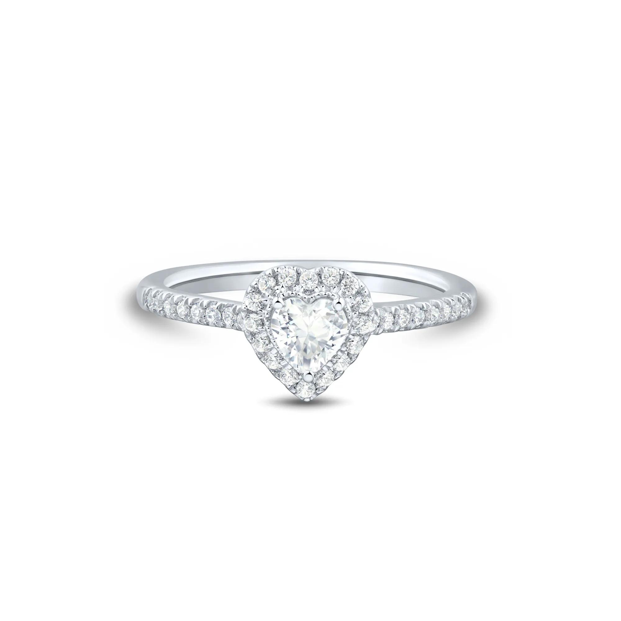 Helzberg Lab Grown Diamonds Heart-Shaped Center Promise Ring