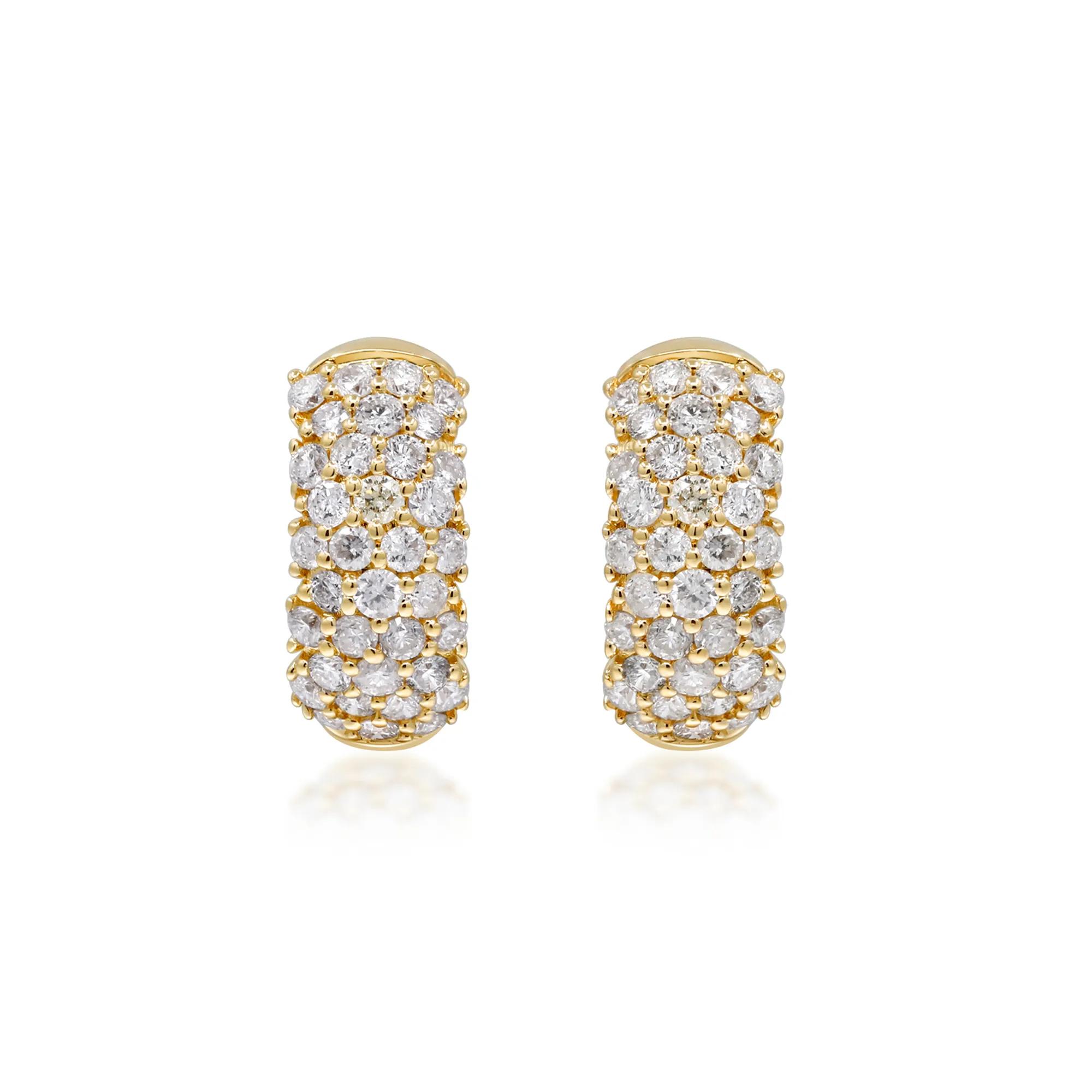 Diamond Reversible Hoop Earrings