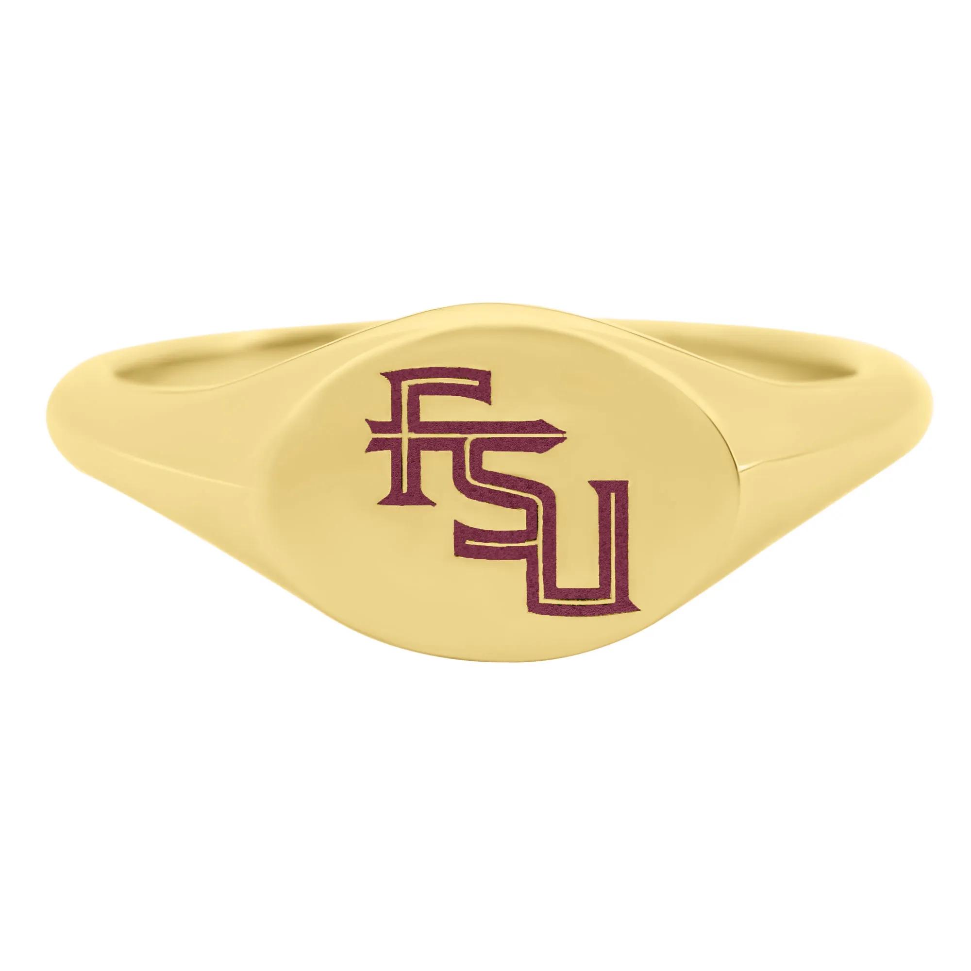 Lashbrook® Florida State Signet Ring in 14K Yellow Gold