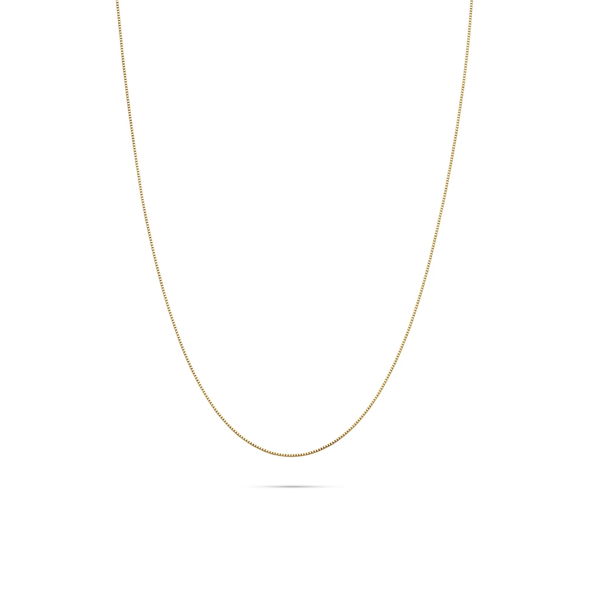 14K Gold Box Chain Necklace, 18 Inches | Helzberg