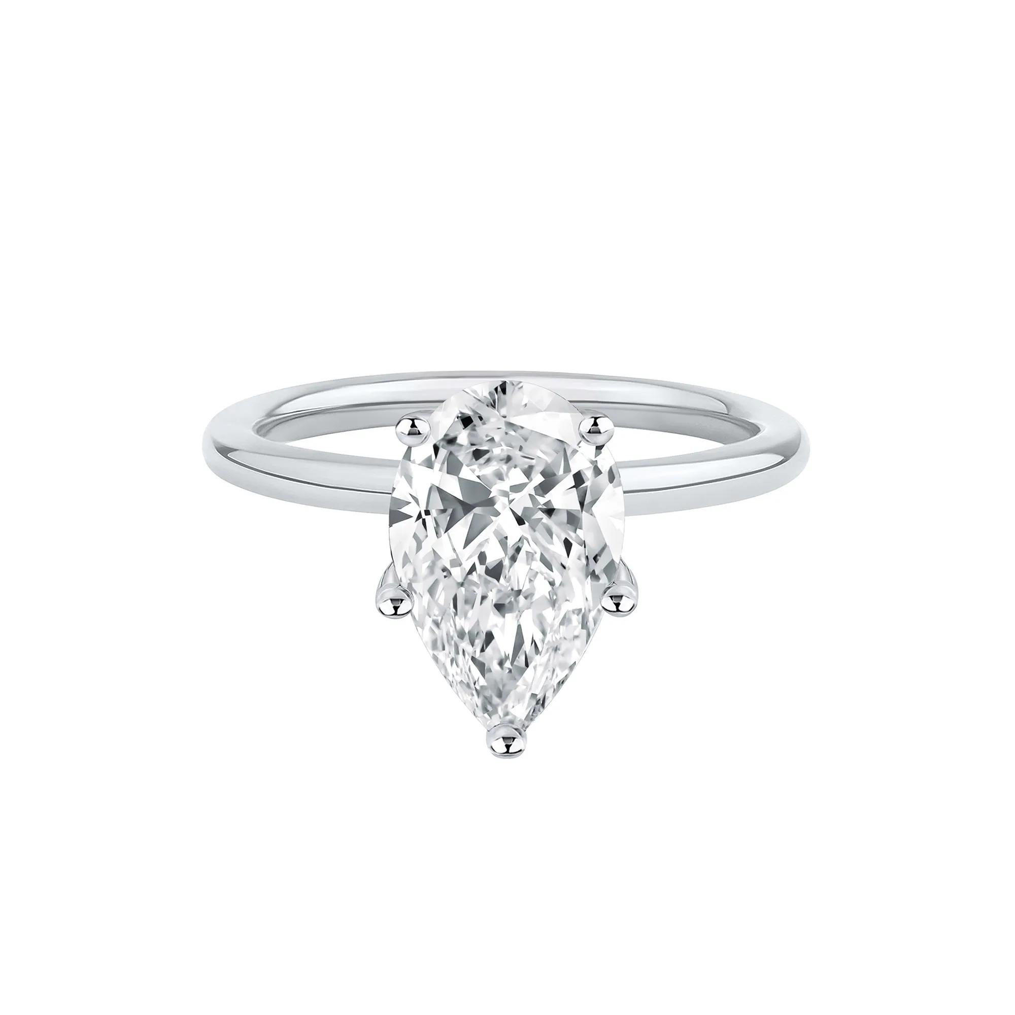 Helzberg Lab Grown Diamonds Lab Grown Diamond Pear Solitaire (3 ct.)