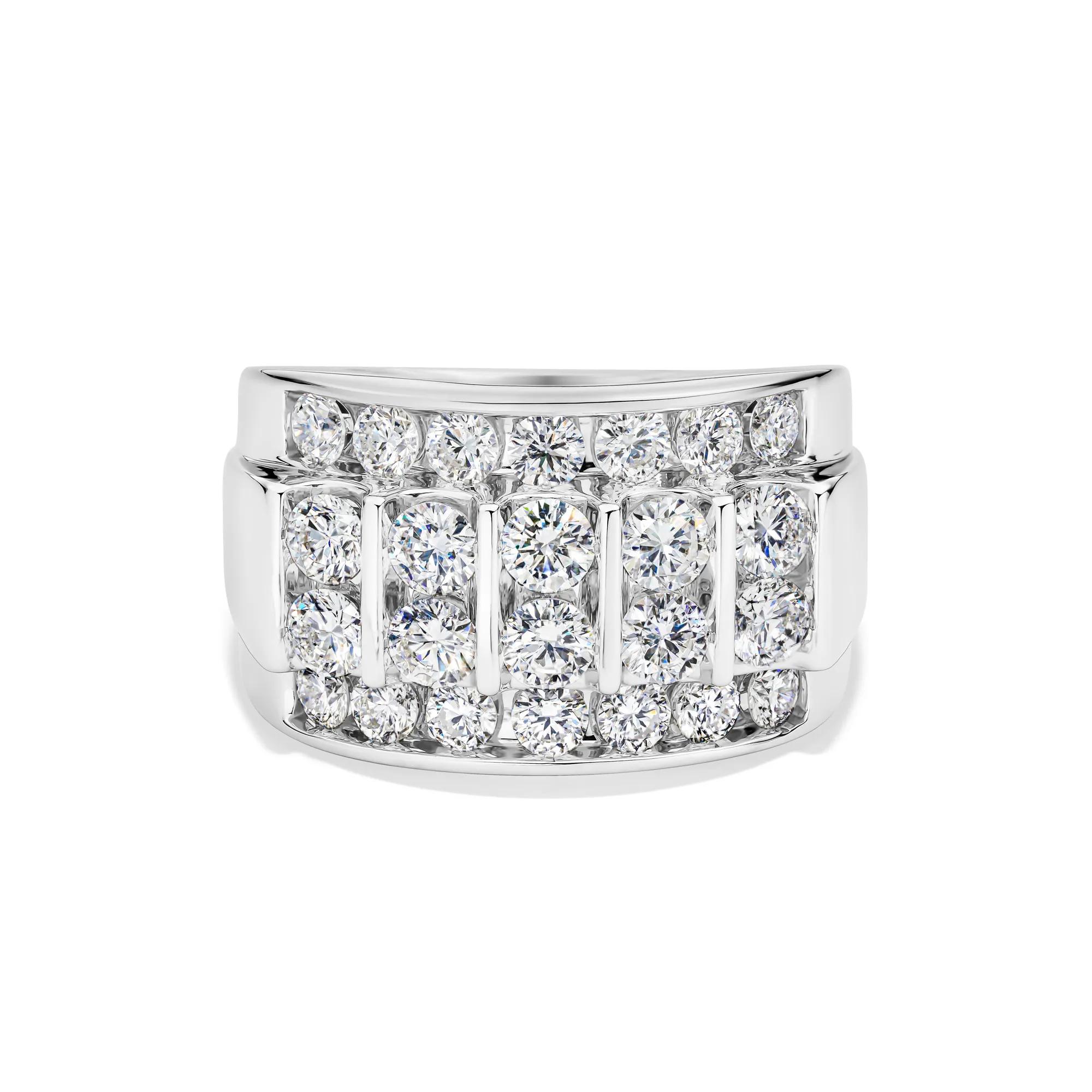 Men's Lab Grown Diamond Ring in 10K Gold