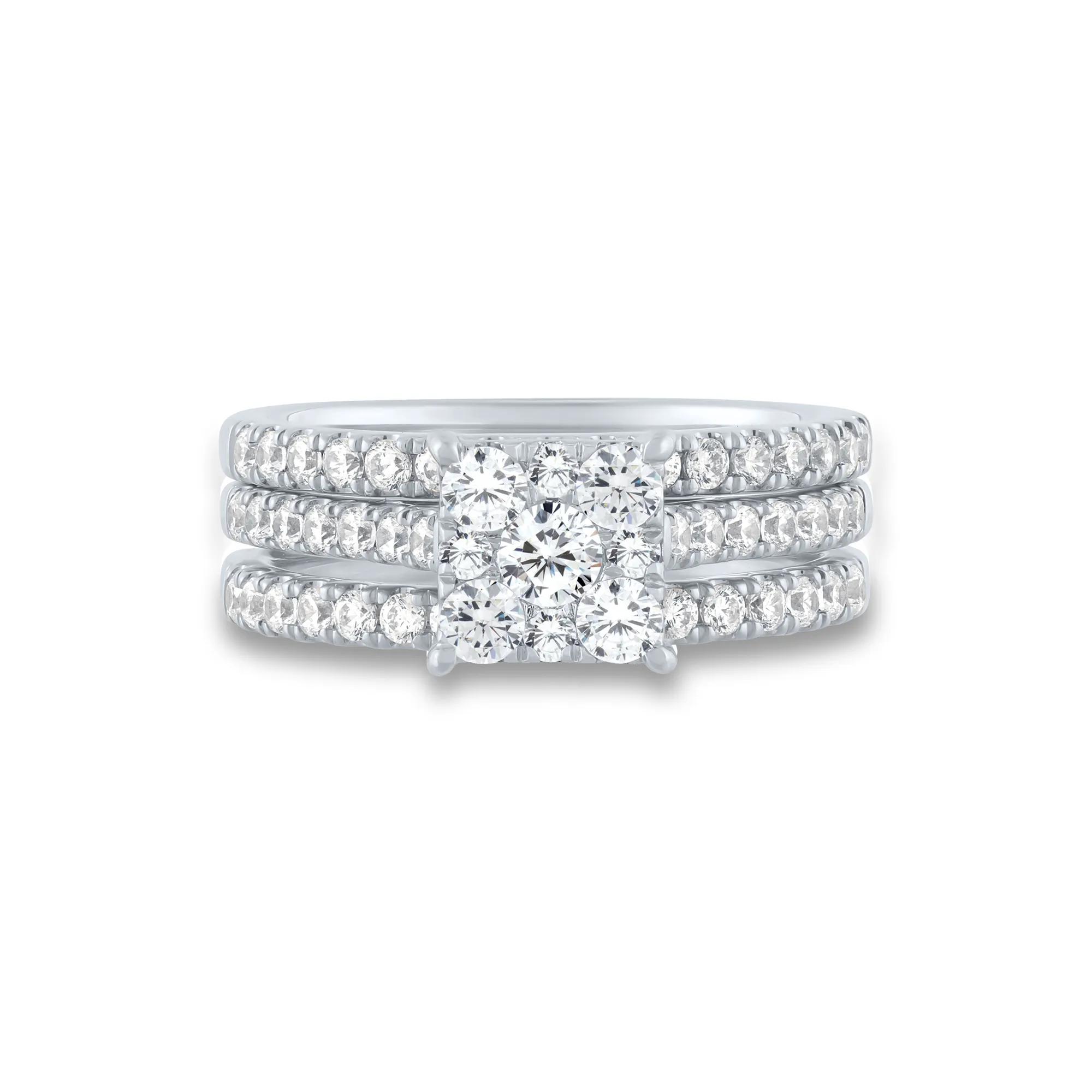 Diamond Composite Engagement Ring Set in 10K Gold (1 1/2 ct. tw.)