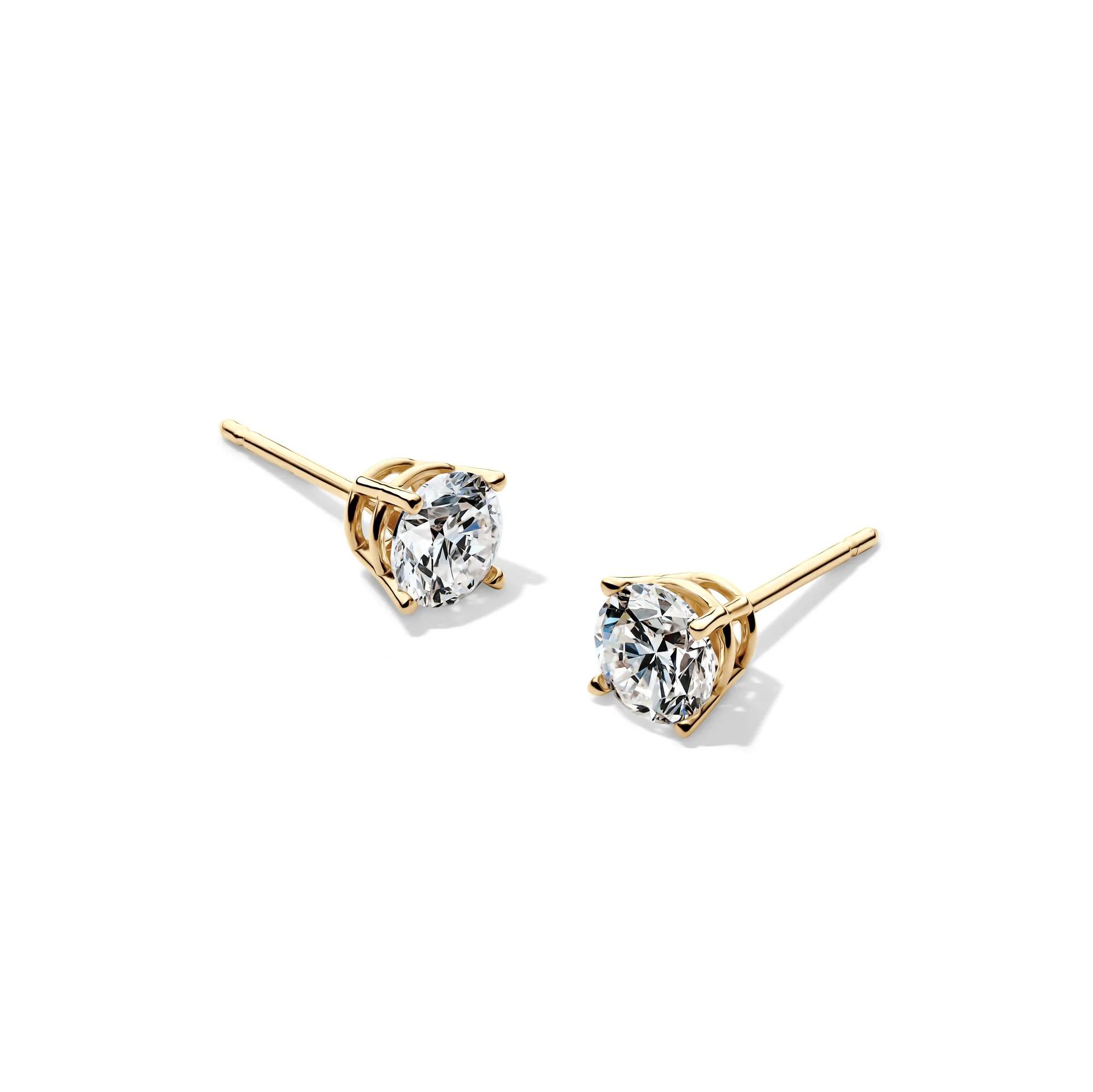 Prima Diamond Round Solitaire Stud Earrings (1/2 ct. tw.)