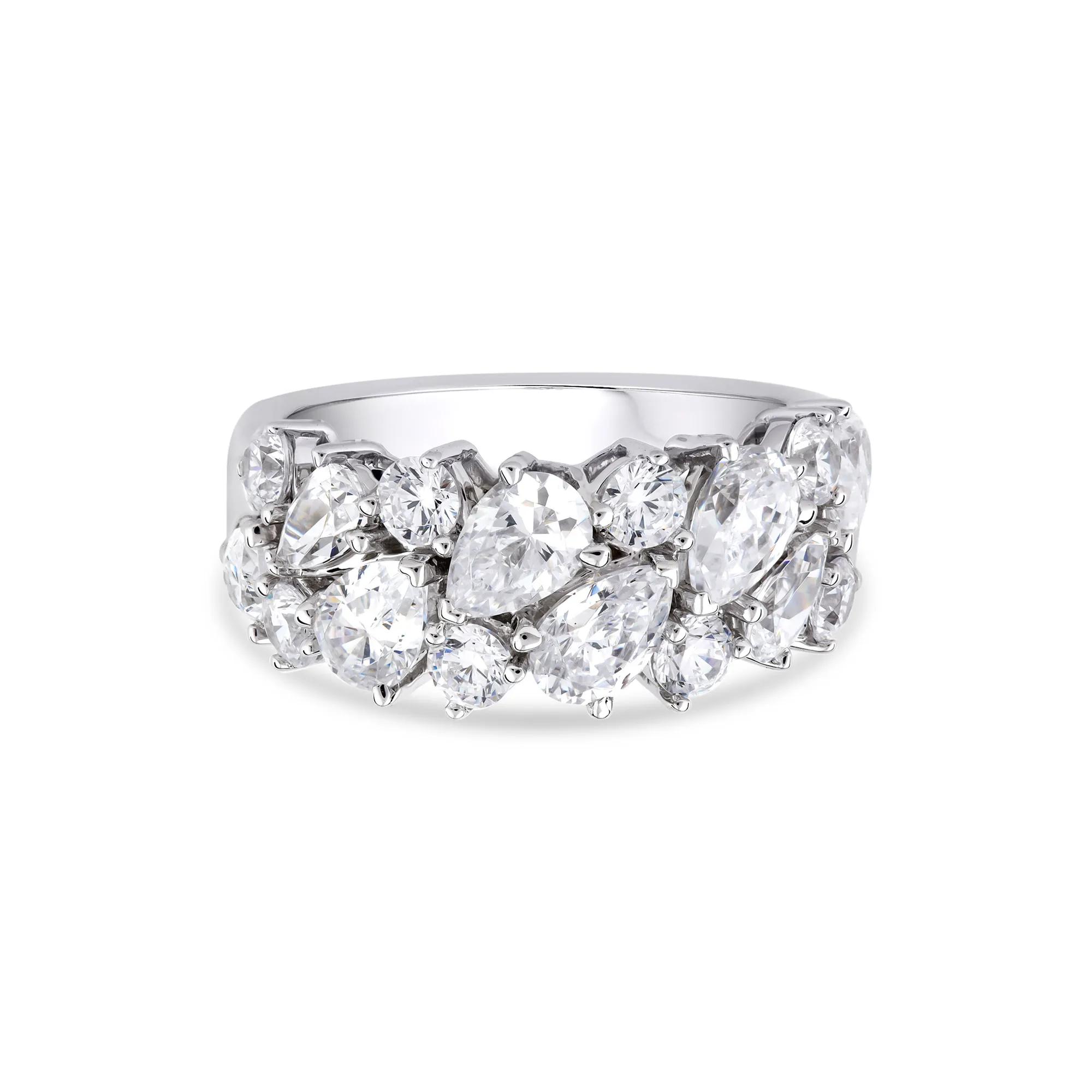 Helzberg Lab Grown Diamonds Lab Grown Diamond Multi-Stone Band in 14K ...