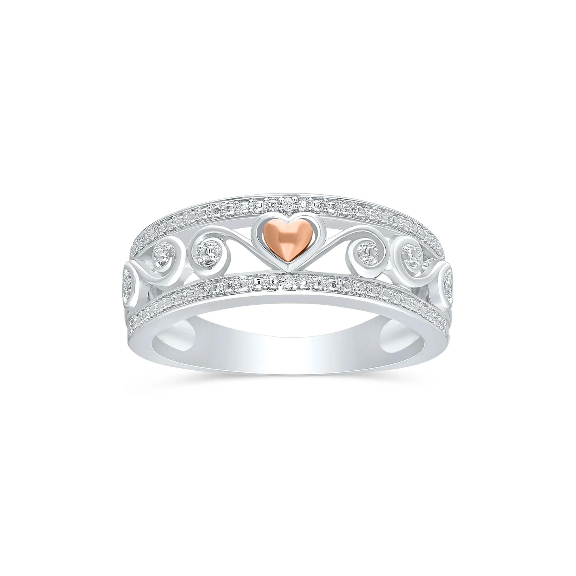 I Am Loved® Diamond Accent Scroll Ring