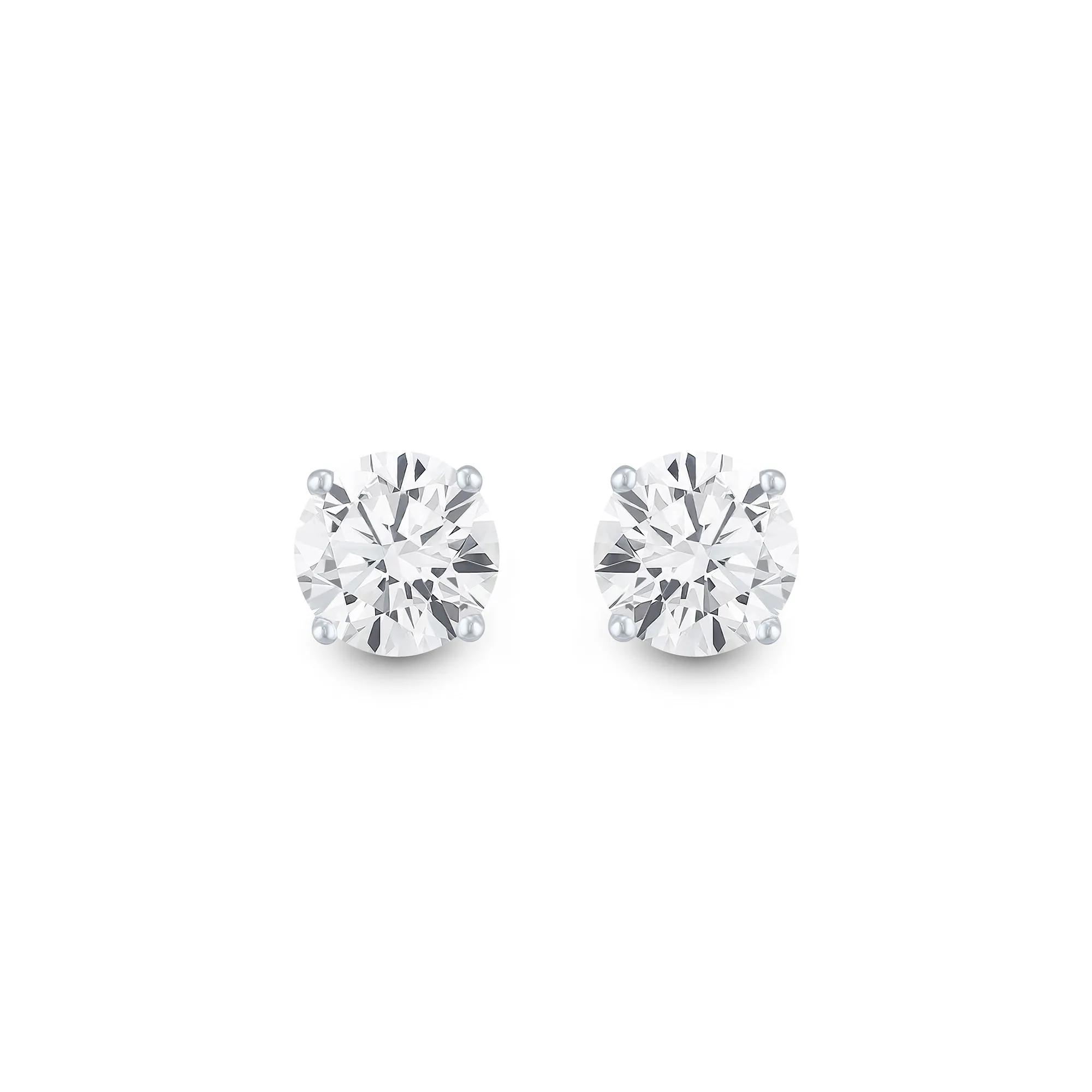 Prima Diamond Round Solitaire Stud Earrings (2 ct. tw.)