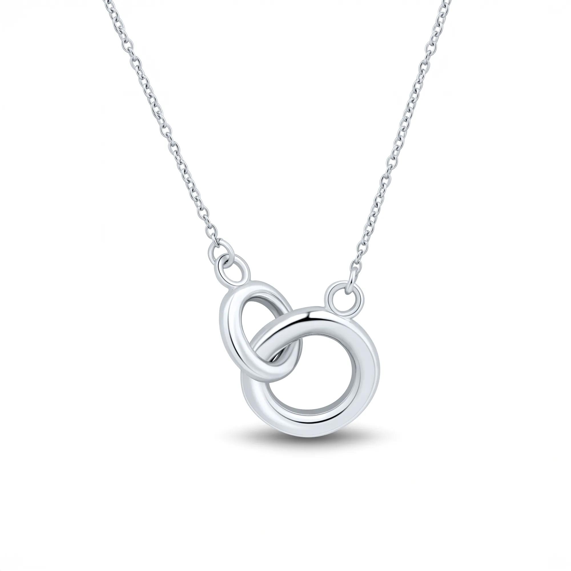 Silpada x Helzberg Interlocking Circle Necklace in Sterling Silver