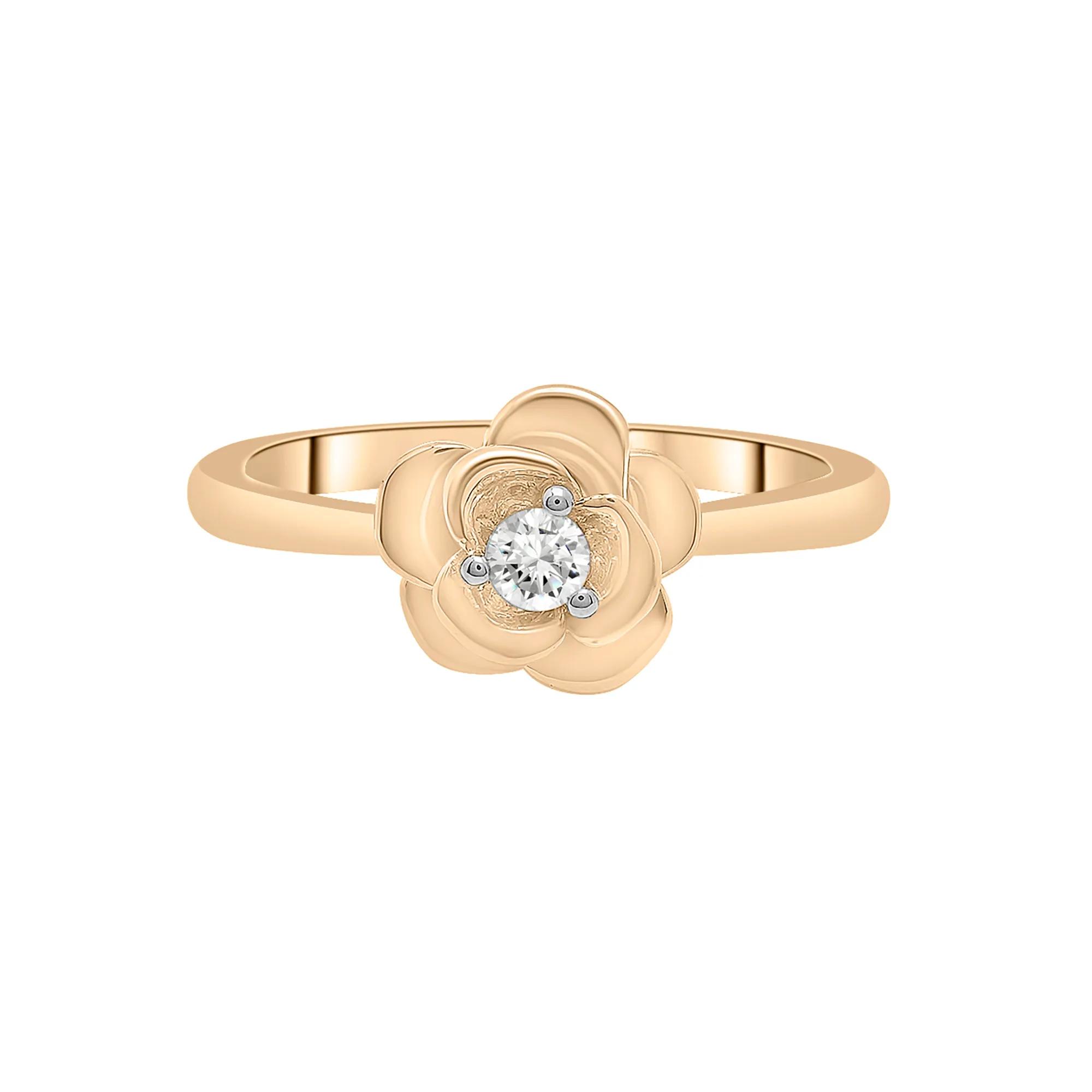 Laure by Aurate Diamond Flower Ring